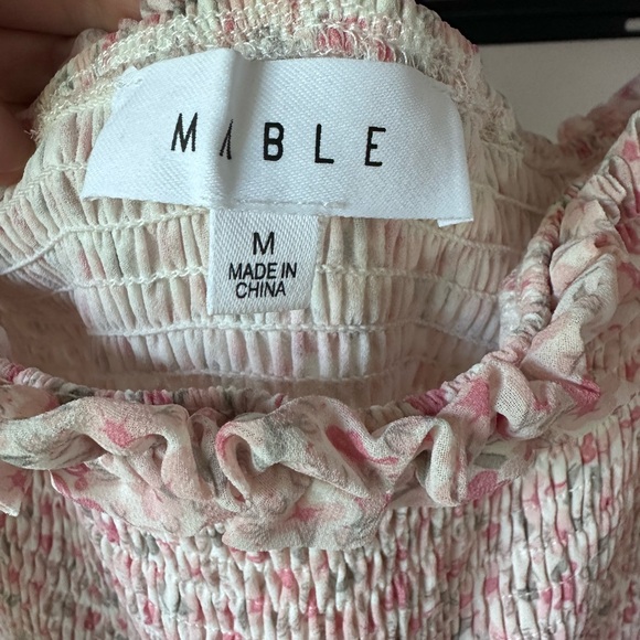 MARBLE | Dresses | Mable Pink And Cream Floral Dress | Poshmark